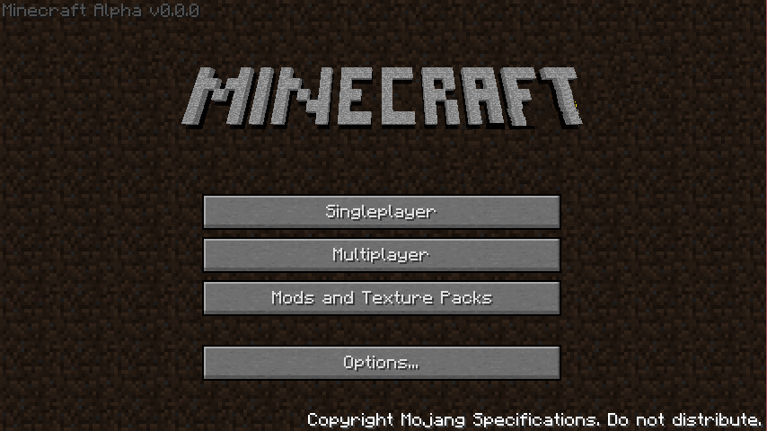 Minecraft Alpha 0.0.0 | Creepycraftia Wiki | Fandom