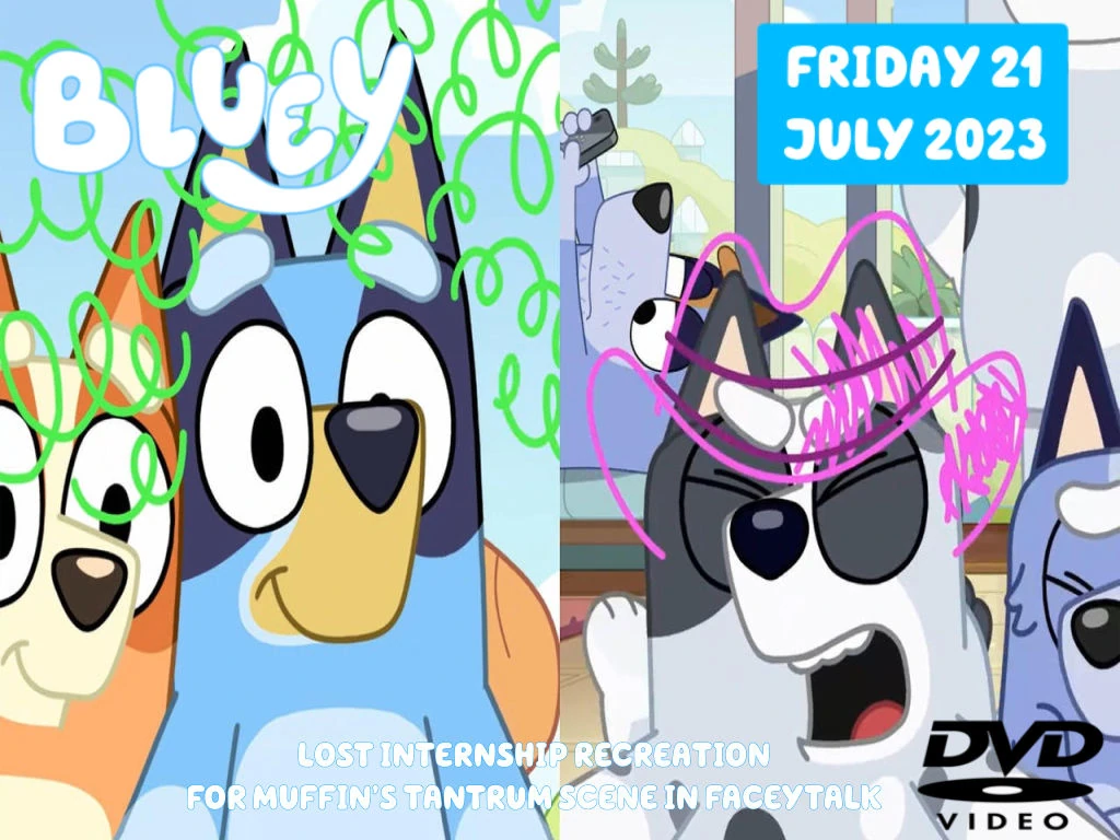 Bluey: LIR For Muffins Tantrum Scene In Faceytalk | Creepypasta Fanon ...