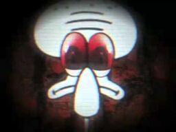 Creepypasta Squidward Red Mist