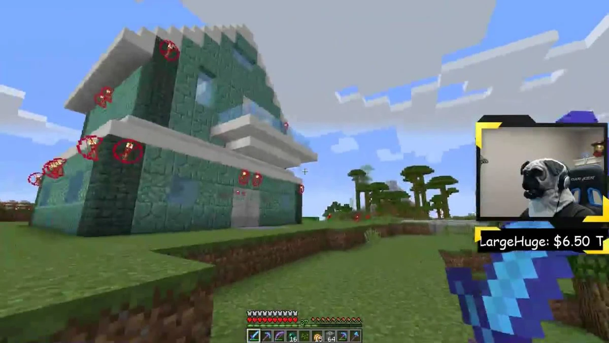 Jahova's New Pet & Deluxe 4's First Night Playing Minecraft - CrewCraft ...