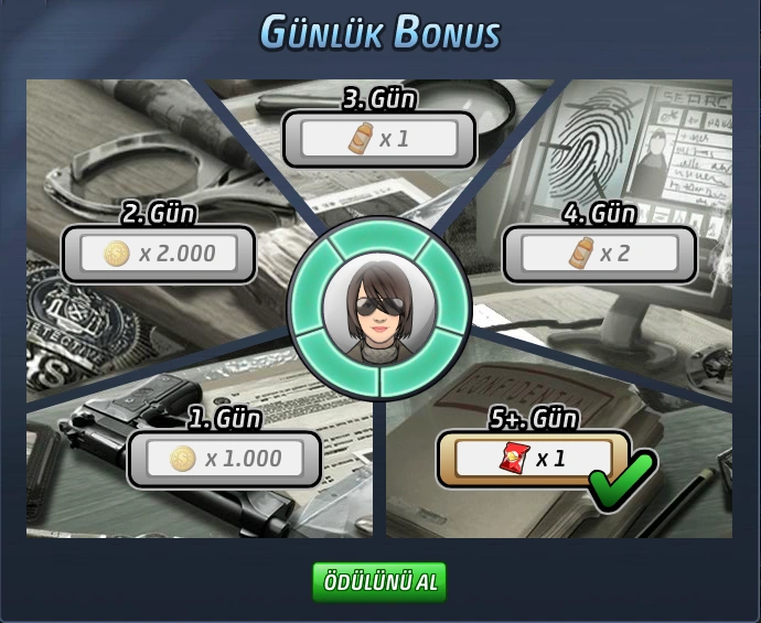 Günlük Bonus | Criminal Case Wiki | Fandom