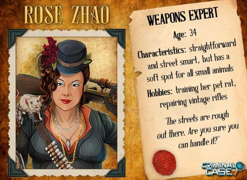 Rose Zhao | Wiki Criminal Case | Fandom