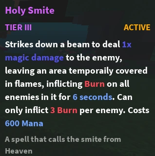 Holy Smite | Critical World: Landovus Wiki | Fandom