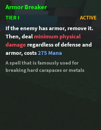 Armor Breaker | Critical World: Landovus Wiki | Fandom
