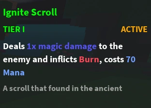 Ignite Scroll | Critical World: Landovus Wiki | Fandom