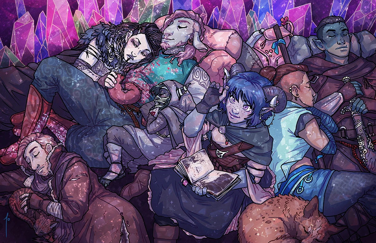 Mighty Nein Stickers Set Campaign 2 Two Critical Role 8 PCS Labels ...