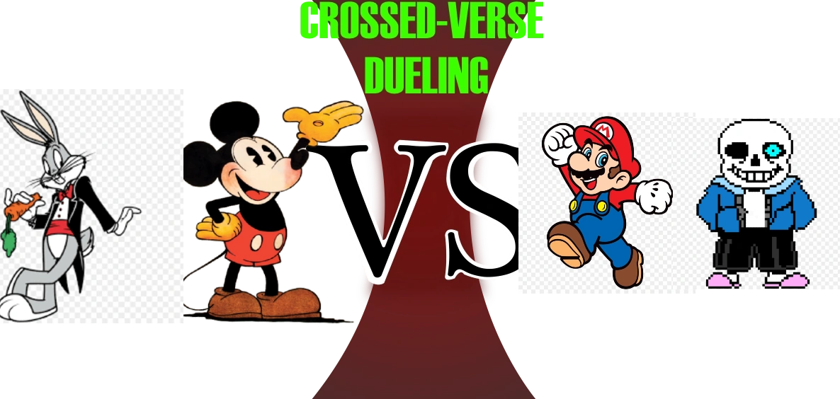 Mario and Sans vs Mickey and Bugs | Crossed-Verse Dueling Wiki | Fandom