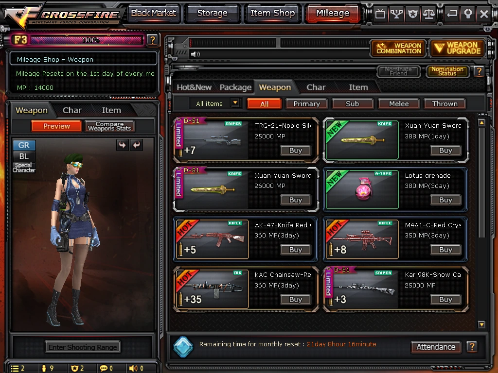 Mileage Shop | Crossfire Wiki | Fandom