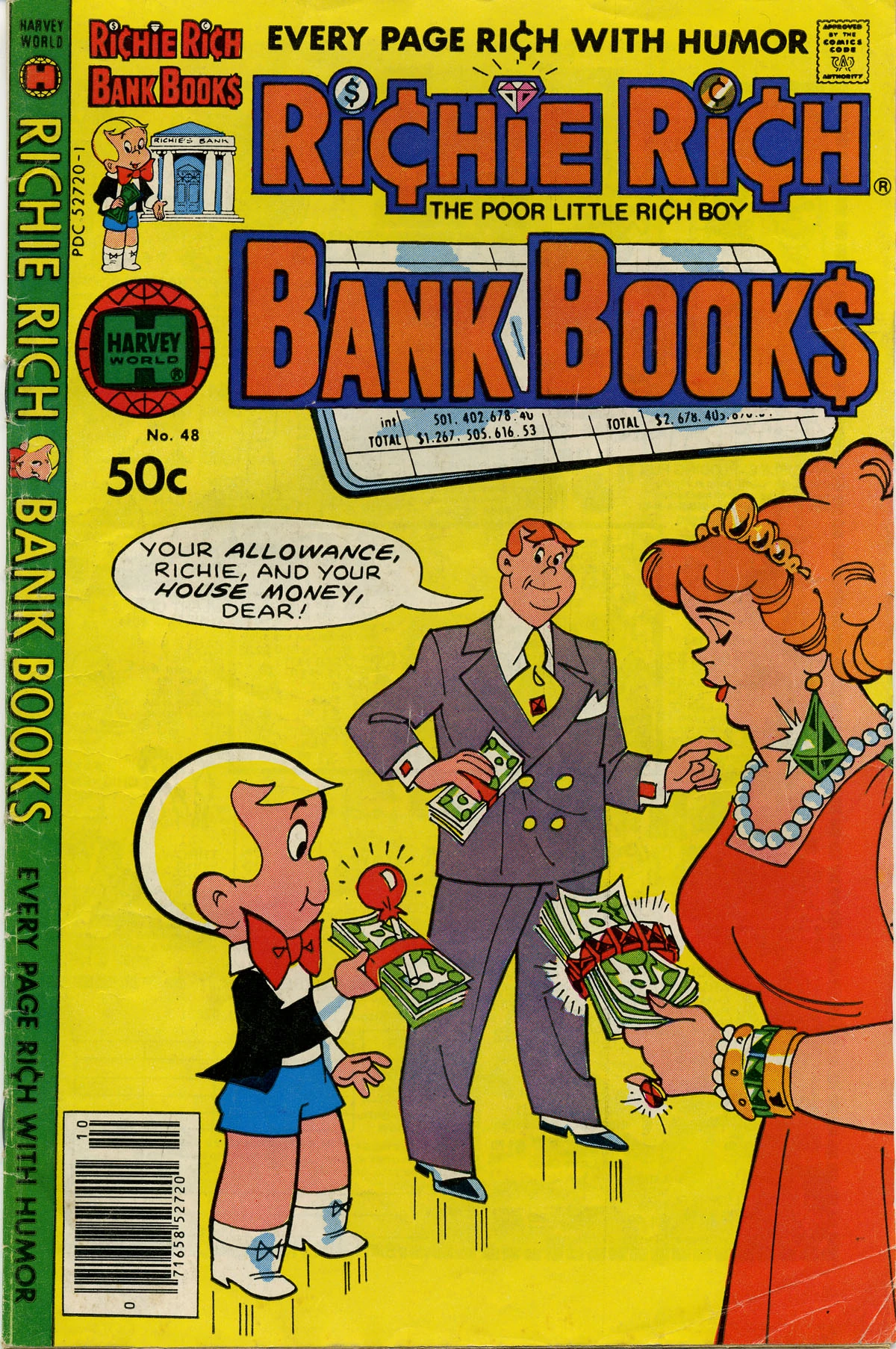 Richie Rich Bank Books Vol 1 48 | Harvey Comics Database Wiki | Fandom
