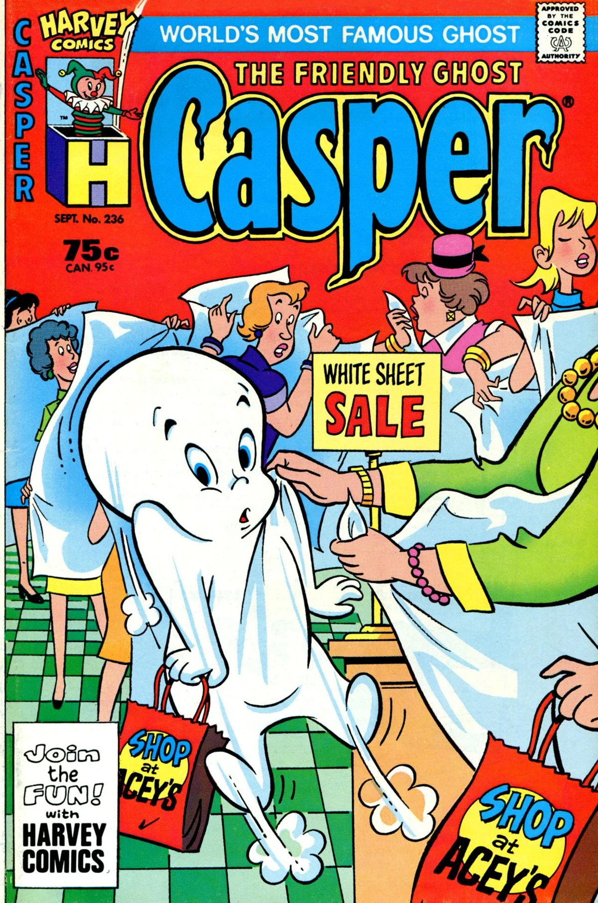 The Friendly Ghost, Casper Vol 1 236 | Harvey Comics Database Wiki | Fandom
