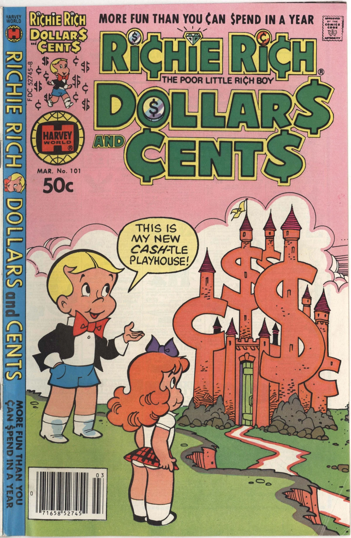 Richie Rich Dollars and Cents Vol 1 101 | Harvey Comics Database Wiki ...