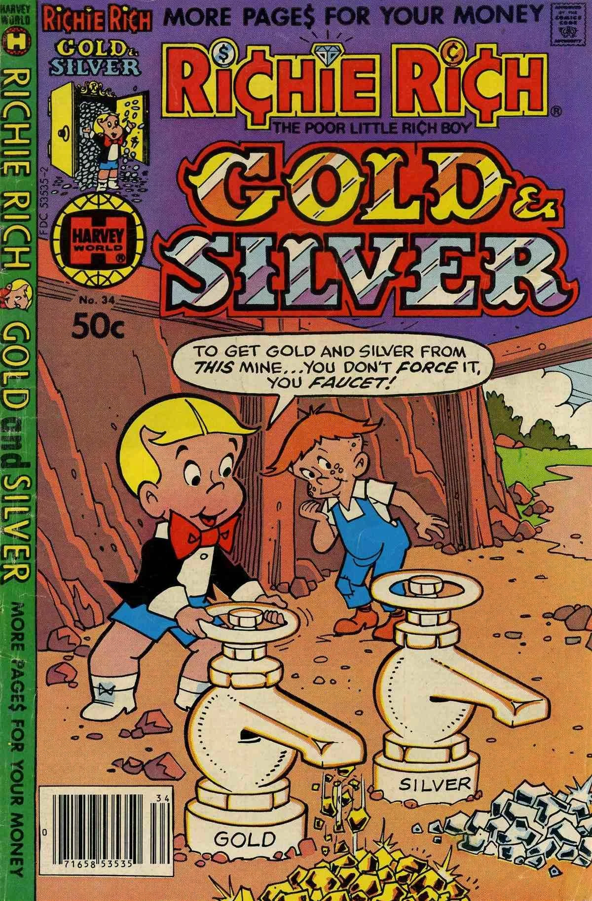 Richie Rich Gold & Silver Vol 1 34 | Harvey Comics Database Wiki | Fandom