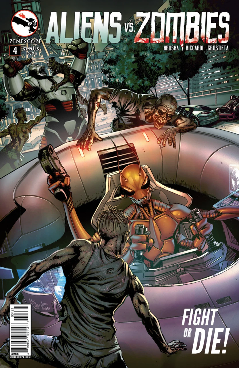 Aliens vs. Zombies Vol 1 4 | Zenescope Entertainment Wiki | Fandom