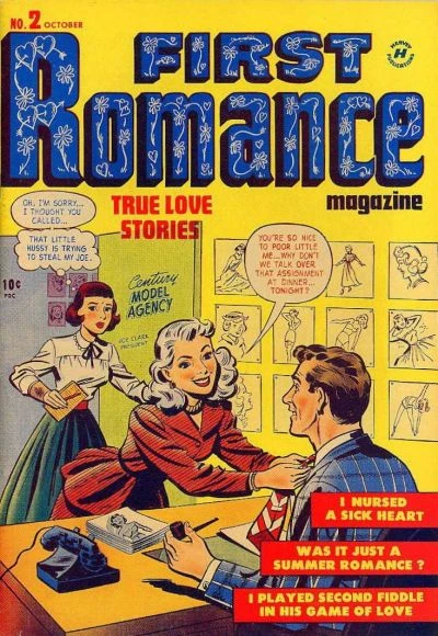 First Romance Magazine Vol 1 2 | Harvey Comics Database Wiki | Fandom