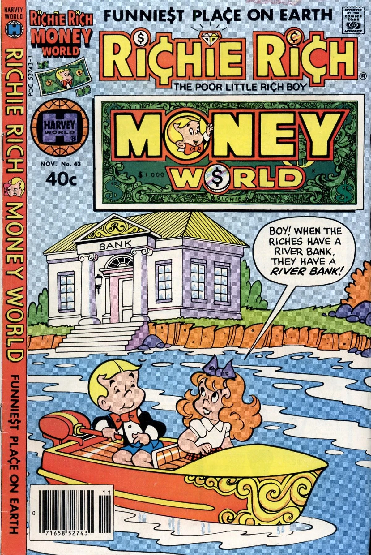 Richie Rich Money World Vol 1 43 | Harvey Comics Database Wiki | Fandom