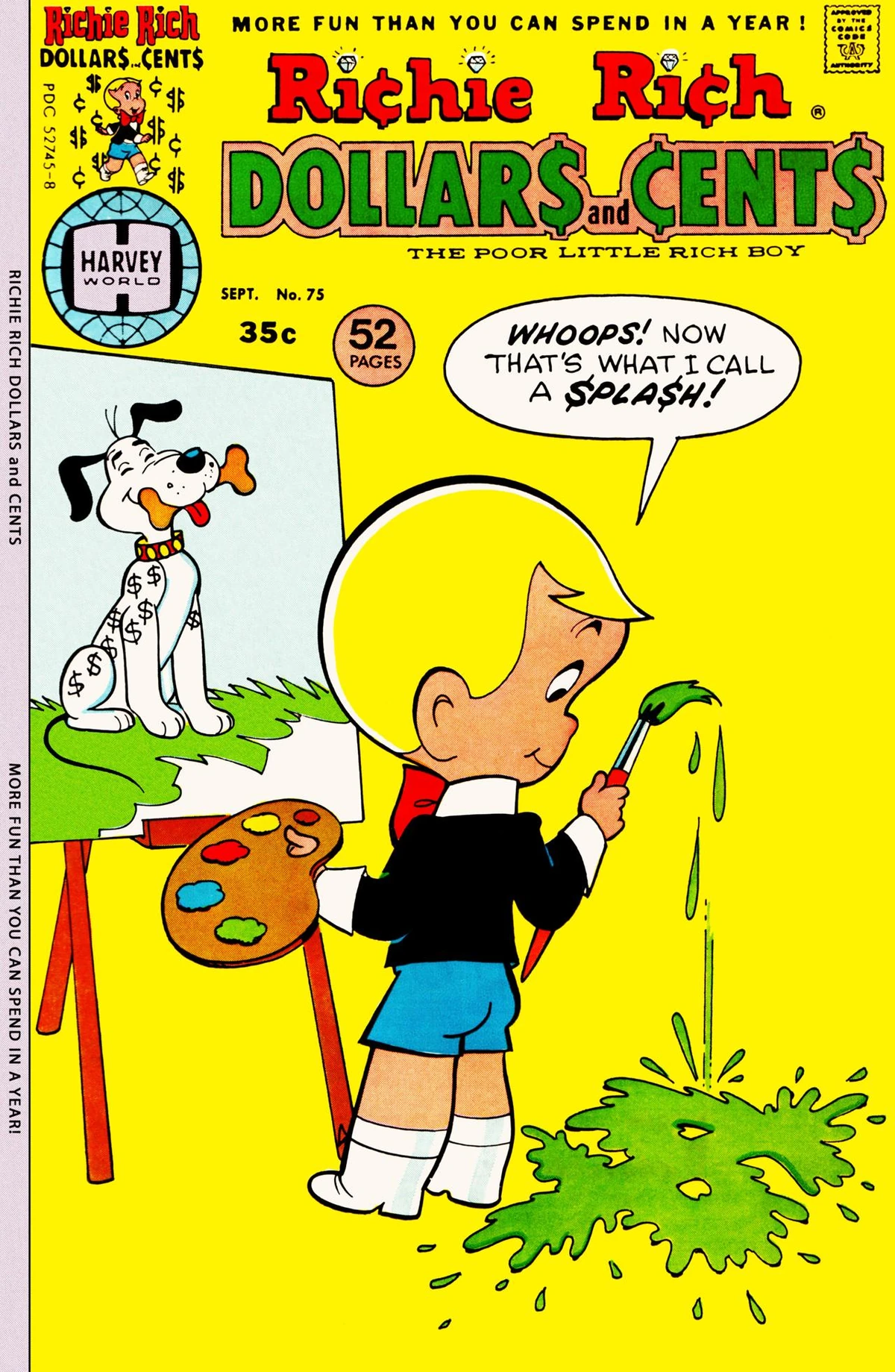 Richie Rich Dollars and Cents Vol 1 75 | Harvey Comics Database Wiki ...
