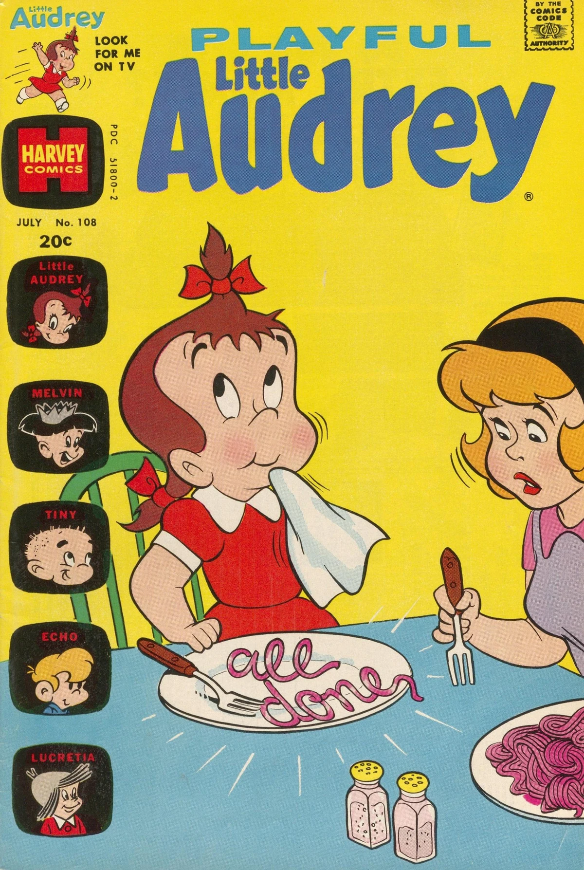 Playful Little Audrey Vol 1 108 | Harvey Comics Database Wiki | Fandom