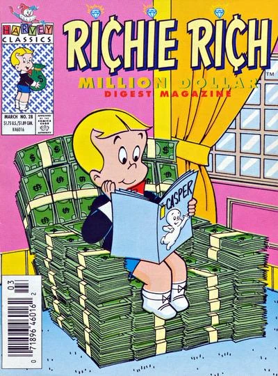Richie Rich Million Dollar Digest Vol 2 28 | Harvey Comics Database ...