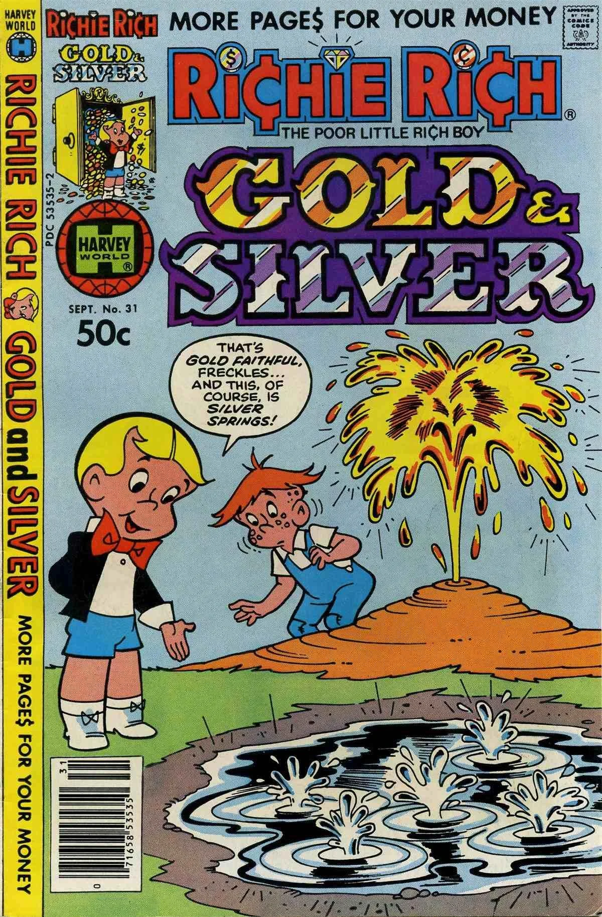 Richie Rich Gold & Silver Vol 1 31 | Harvey Comics Database Wiki | Fandom