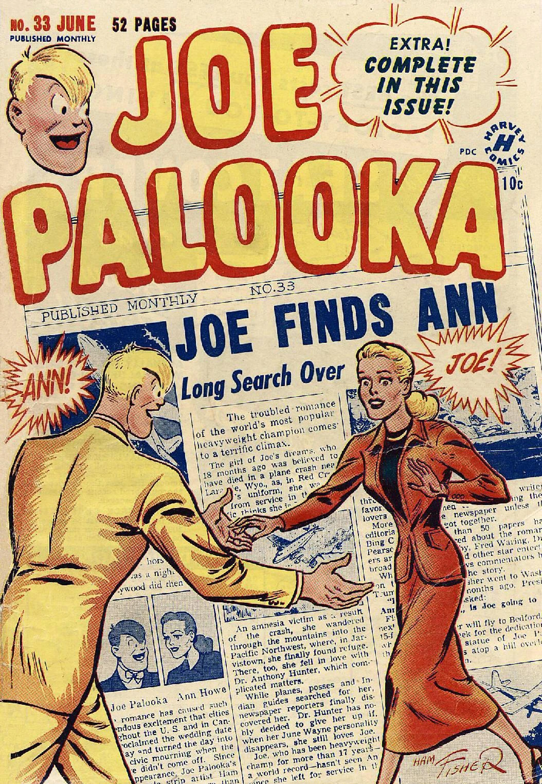 Joe Palooka Comics Vol 1 33 | Harvey Comics Database Wiki | Fandom