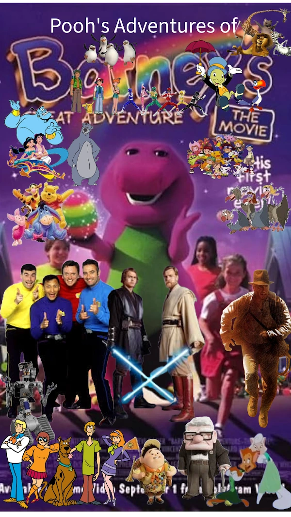 Pooh's Adventures of Barney's Great Adventure | Crossover Adventures ...