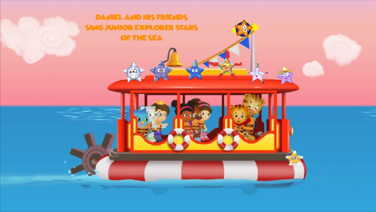 Daniel and his Friends sing Junior Explorer Stars Of Trolley Boat ...
