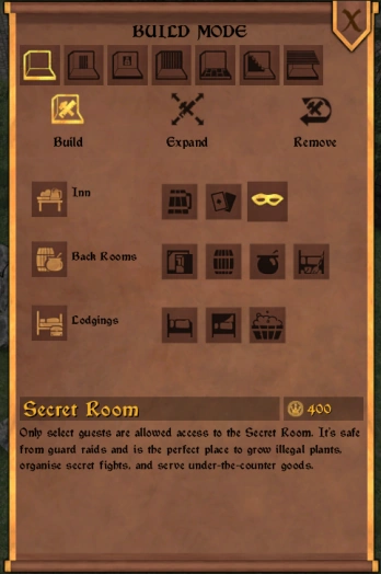 Build Mode | Crossroads Inn Wiki | Fandom