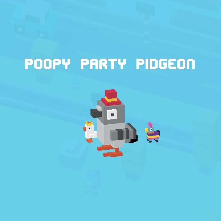 Poopy Party Pidgeon | Crossy Road Wiki | Fandom