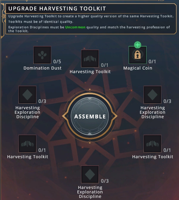 Upgrade Harvesting Toolkit - The Official Crowfall Wiki