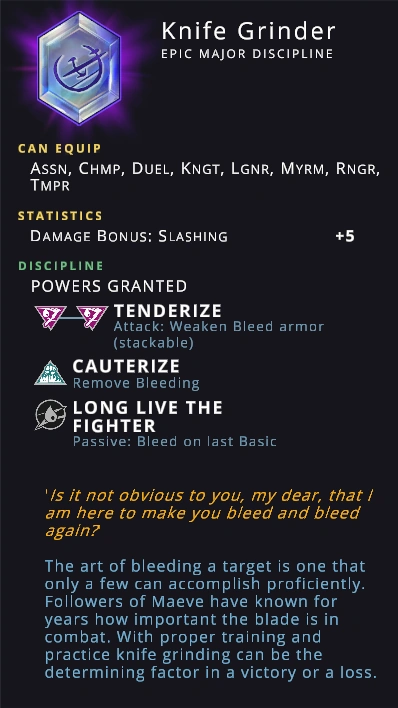 Knife Grinder - The Official Crowfall Wiki