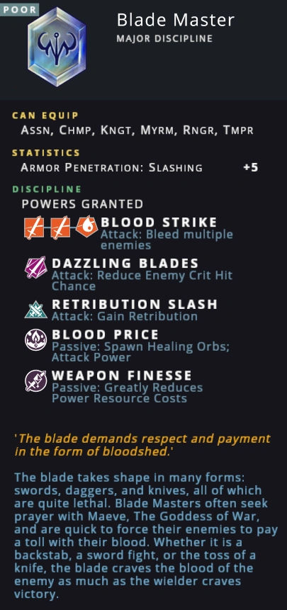 Blade Master - The Official Crowfall Wiki