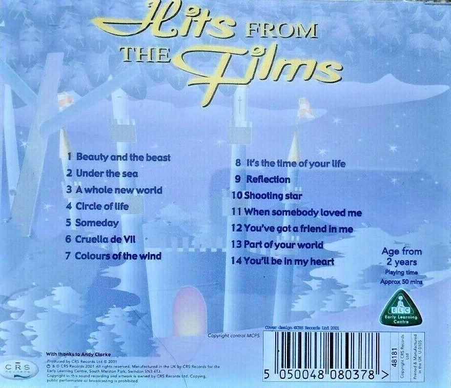 Hits from the Films | CRS Records Wiki | Fandom