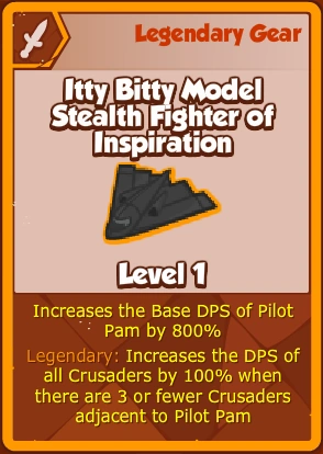 Itty Bitty Model Stealth Fighter of Inspiration (Legendary) | Crusaders ...