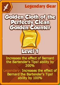 Golden Cloth of the Perfectly Clean Golden Counter (Legendary ...