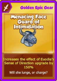 Menacing Face Guard of Intimidation (Golden Epic) | Crusaders Of The ...