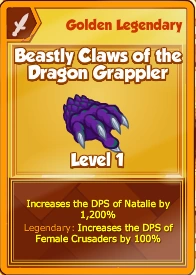 Beastly Claws of the Dragon Grappler (Golden Legendary) | Crusaders Of ...