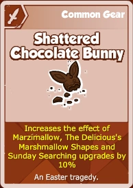 Shattered Chocolate Bunny | Crusaders Of The Lost Idols Wikia | Fandom