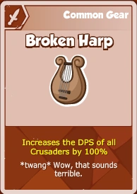 Broken Harp | Crusaders Of The Lost Idols Wikia | Fandom