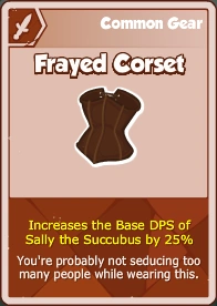 Frayed Corset | Crusaders Of The Lost Idols Wikia | Fandom
