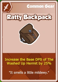Ratty Backpack | Crusaders Of The Lost Idols Wikia | Fandom