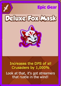 Deluxe Fox Mask | Crusaders Of The Lost Idols Wikia | Fandom