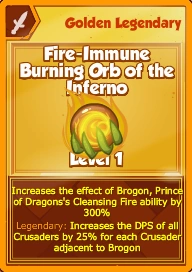 Fire-Immune Burning Orb of the Inferno (Golden Legendary) | Crusaders ...