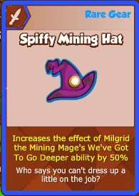 Spiffy Mining Hat | Crusaders Of The Lost Idols Wikia | Fandom