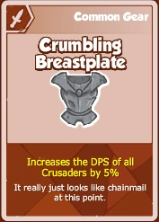 Crumbling Breastplate | Crusaders Of The Lost Idols Wikia | Fandom