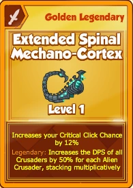 Extended Spinal Mechano-Cortex (Golden Legendary) | Crusaders Of The ...