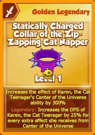 Statically Charged Collar of the Zip-Zapping Cat Napper (Golden ...