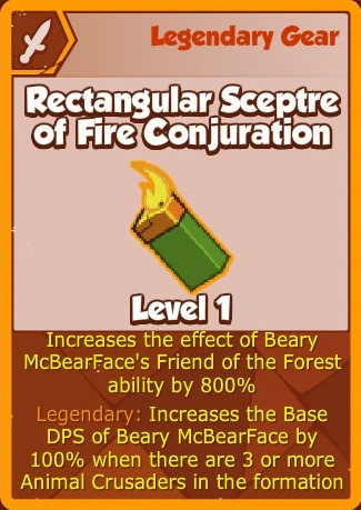 Rectangular Sceptre of Fire Conjuration | Crusaders Of The Lost Idols ...