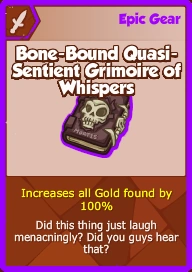 Bone-Bound Quasi-Sentient Grimoire of Whispers | Crusaders Of The Lost ...