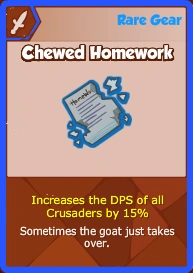 Chewed Homework | Crusaders Of The Lost Idols Wikia | Fandom