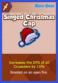 Singed Christmas Cap | Crusaders Of The Lost Idols Wikia | Fandom